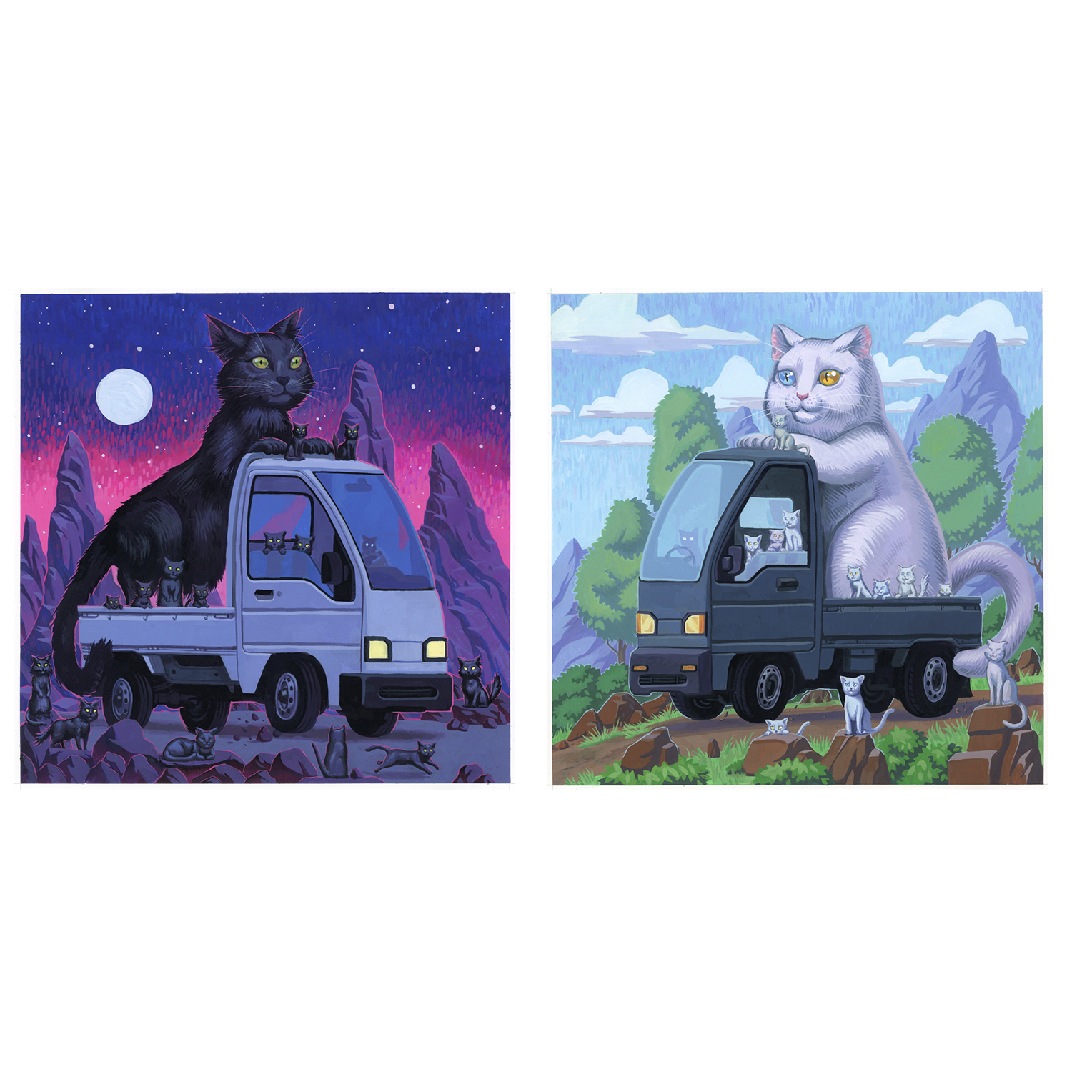 Patrick Mathews ‘Night & Day’ Originals | Gallery ERGO