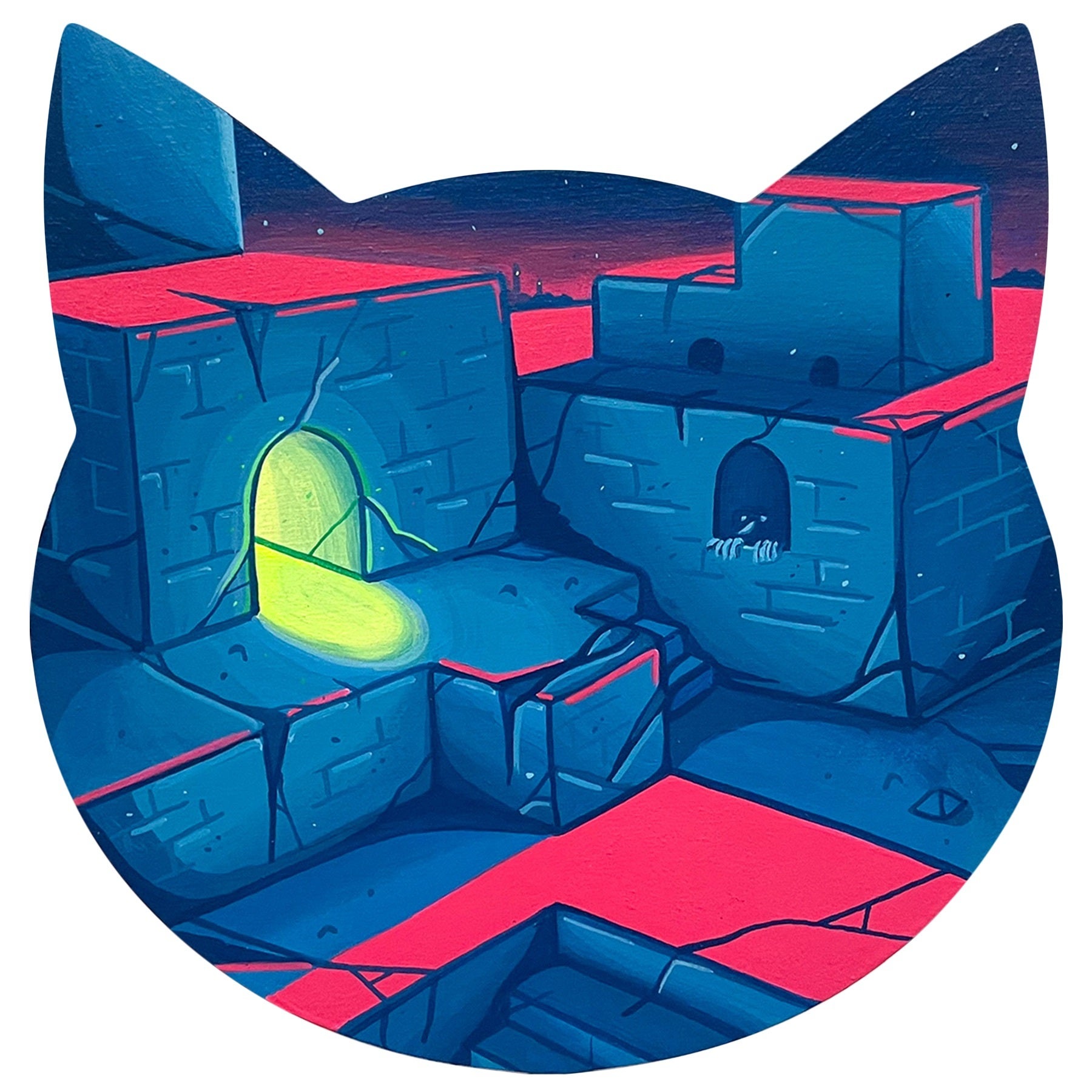 Matthew Crumpton ‘Meowsoleum’ Original | Gallery ERGO